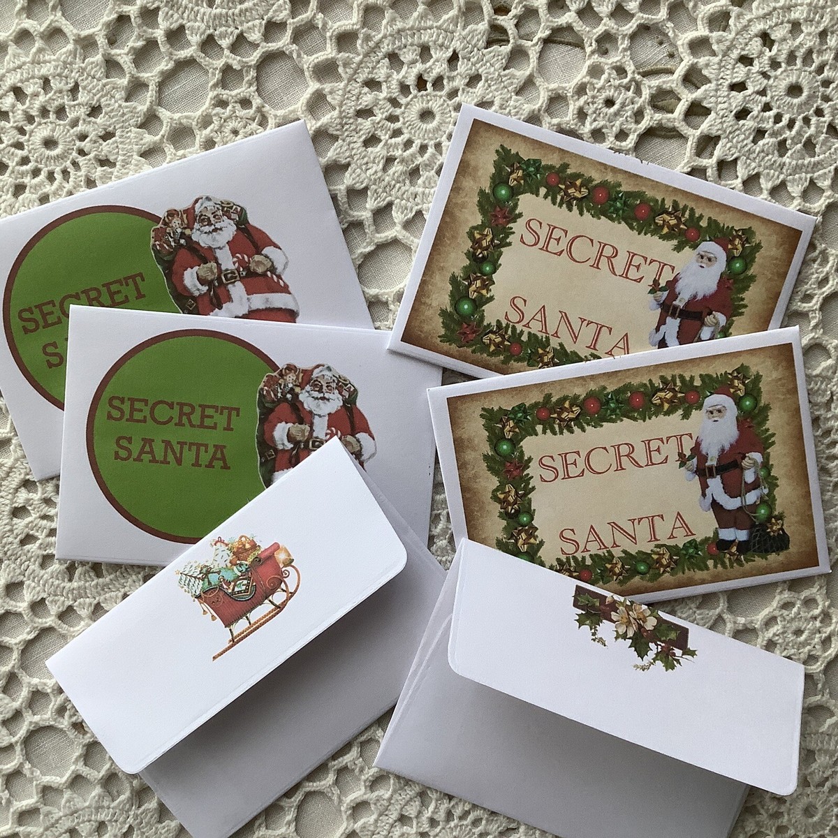 Secret Santa Envelopes