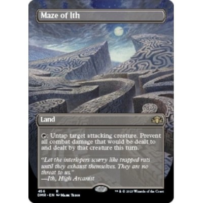 MAZE OF ITH (BORDERLESS) Dominaria Remastered Magic MTG MINT CARD | eBay