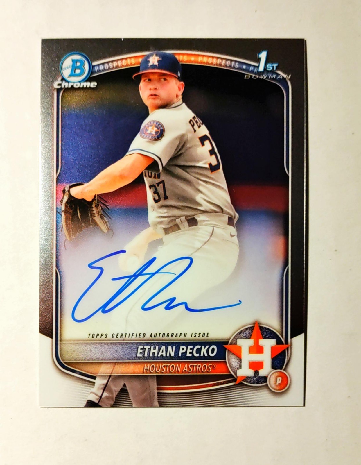 Ethan Pecko 2025 1st Bowman Chrome AUTO Prospect AUTOGRAPH Astros RC A6 | eBay