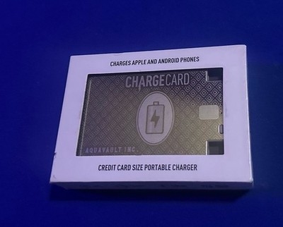 AquaVault AV10 Platinum 2300 mAh ChargeCard Credit Card PowerBank ...