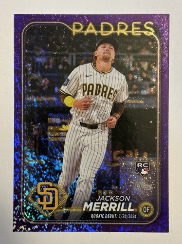 2024 Topps Update Rookie Debut Purple Foil #US169 Jackson Merrill 637/ ...