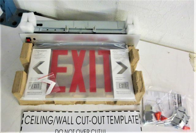 LITHONIA LIGHTING EDGR-R-REL-M4 LED Edge-Lit Exits | eBay