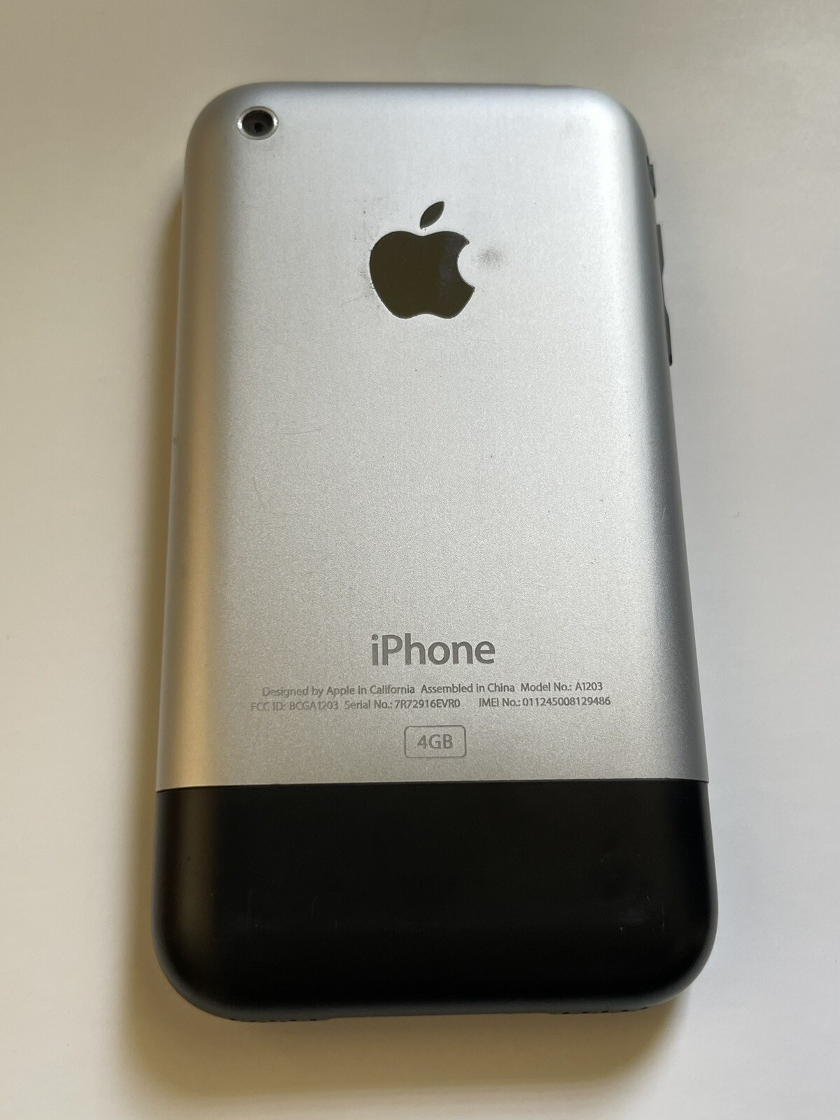 Apple iPhone 1st Generation - 4GB - Black (Unlocked) A1203 (GSM ...