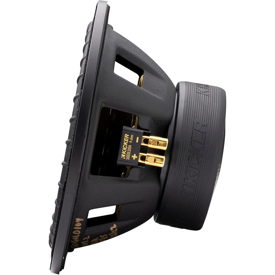 Kicker 50th Anniversary 10" 800W Dual 4 Ohm Competition Gold Subwoofer ...