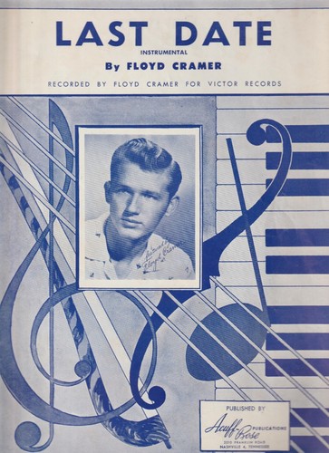 Last Date Instrumental by Floyd Cramer Piano Guitar Sheet Music 1960 | eBay