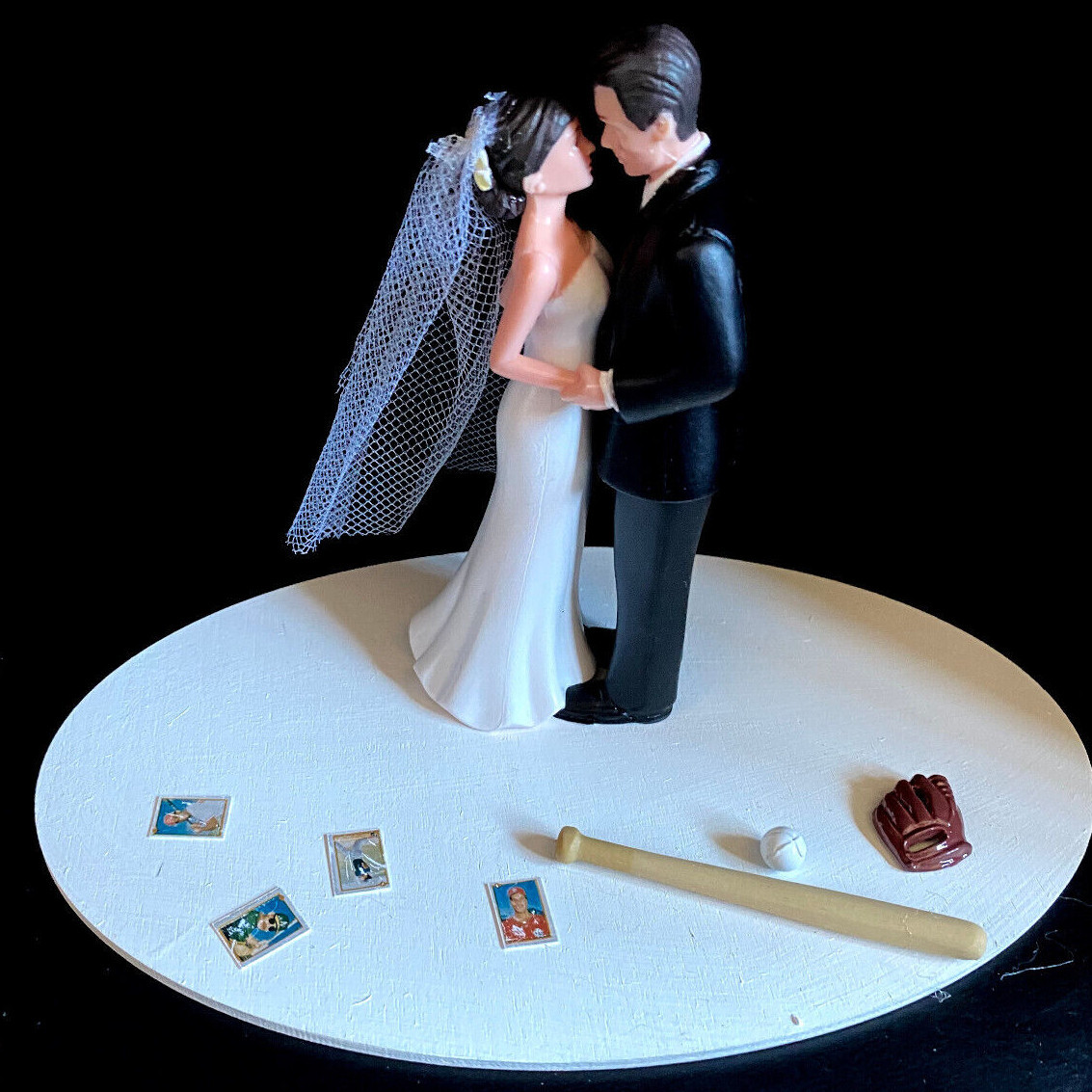 Baseball Team Cake Topper Bride Groom Wedding day Funny Sports Theme | eBay