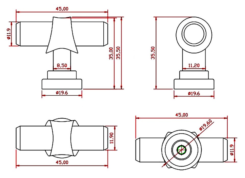 House Guard Hardware Brushed Brass Kitchen Cabinet Knobs Bar Pulls Gold ...