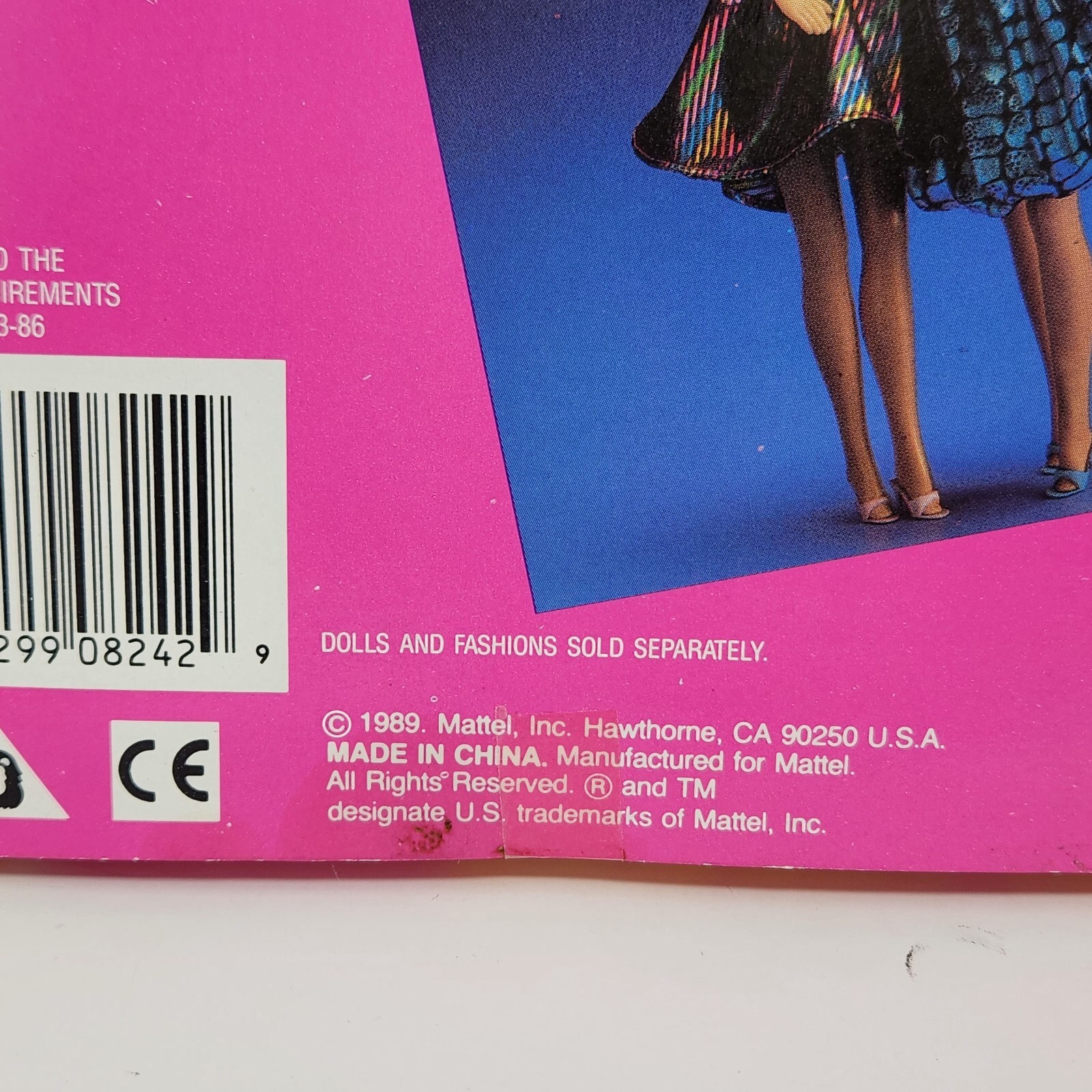 VINTAGE 1989 BARBIE MATTEL FANTASY FASHIONS 2 COMPLETE OUTFITS CLOTHING ...