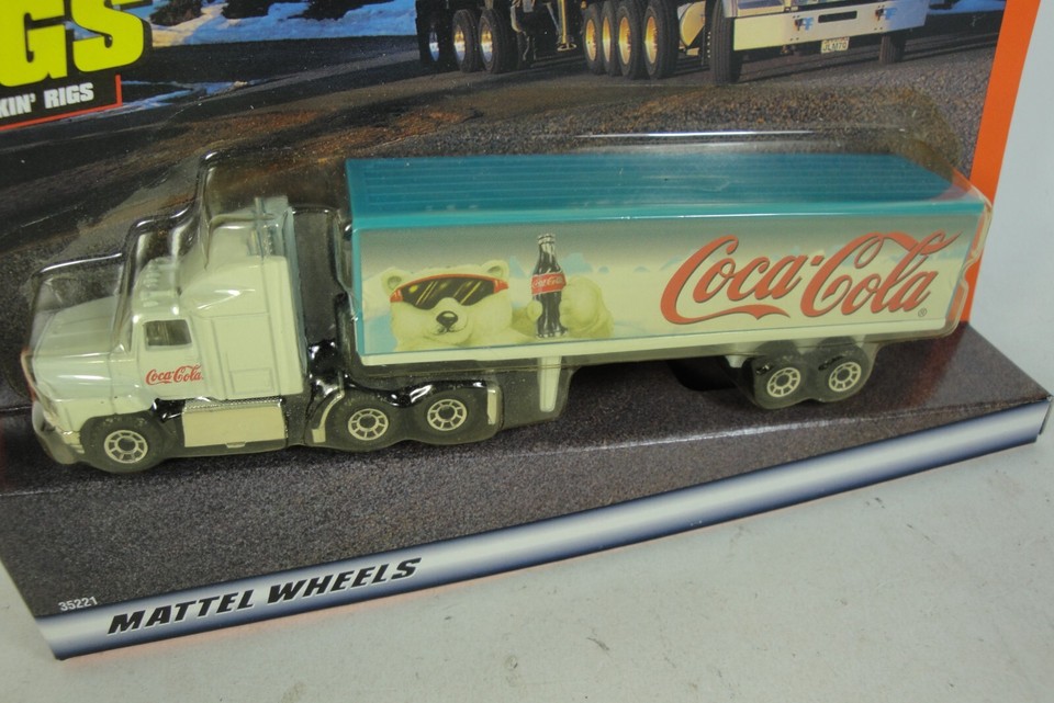 Vintage 1998 Mattel Wheels Matchbox Super Rigs Coca Cola Semi Truck ...