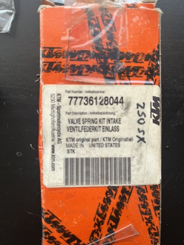 KTM intake valve spring kit | eBay