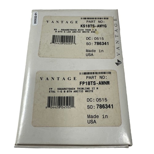 Vantage Keypad Station KS18TS Controls Vision System 8-Button AWYG ...