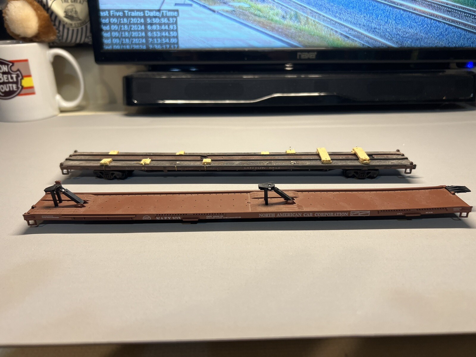 HO Scale Athearn? 89' TOFC flat cars | eBay