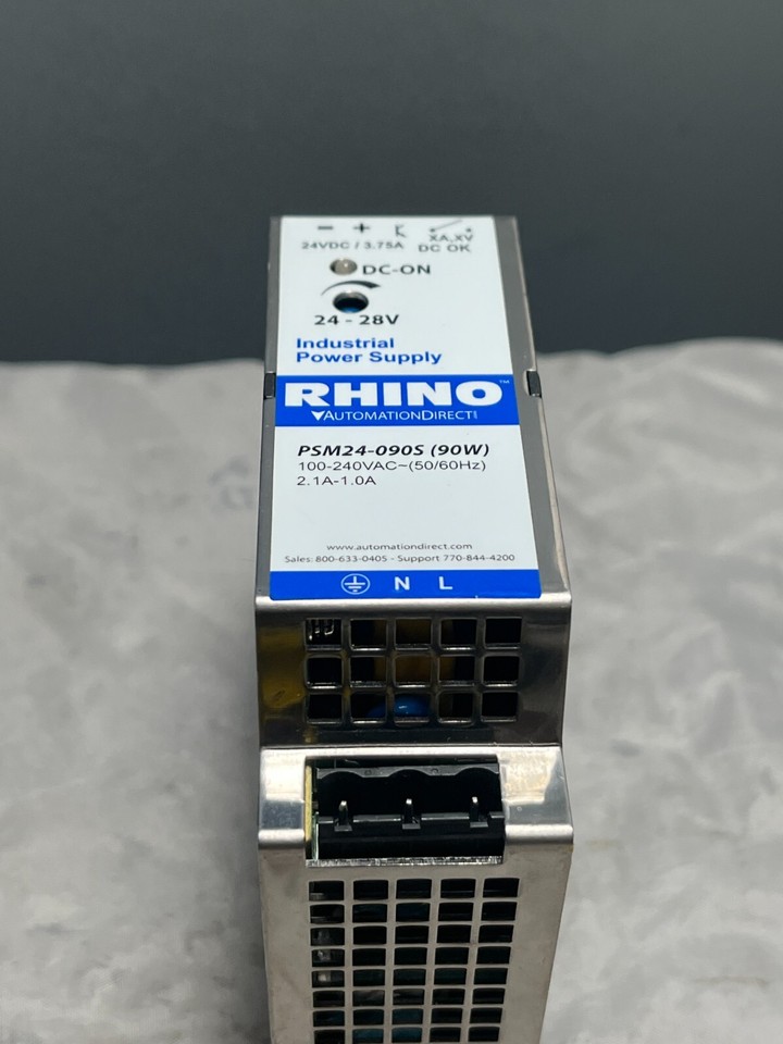 Rhino PSM24-090S 24-28 VDC Output 120/240V Input 3.75A Power Supply | eBay