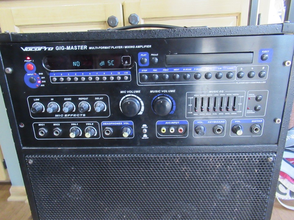 Vocopro Gig-Master Karaoke Multi-Format Player, Mixing 100w Amplifier ...
