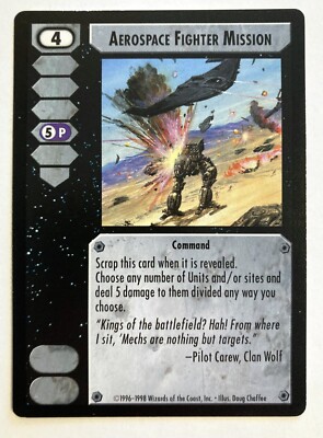 Aerospace Fighter Mission Battletech CCG Commander's Edition Command | eBay