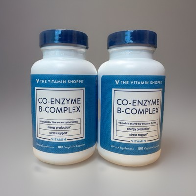 Vitamin Shoppe Brand Co-enzyme B-complex 100 Ct Energy& Stress Support 2-pk Twin | eBay