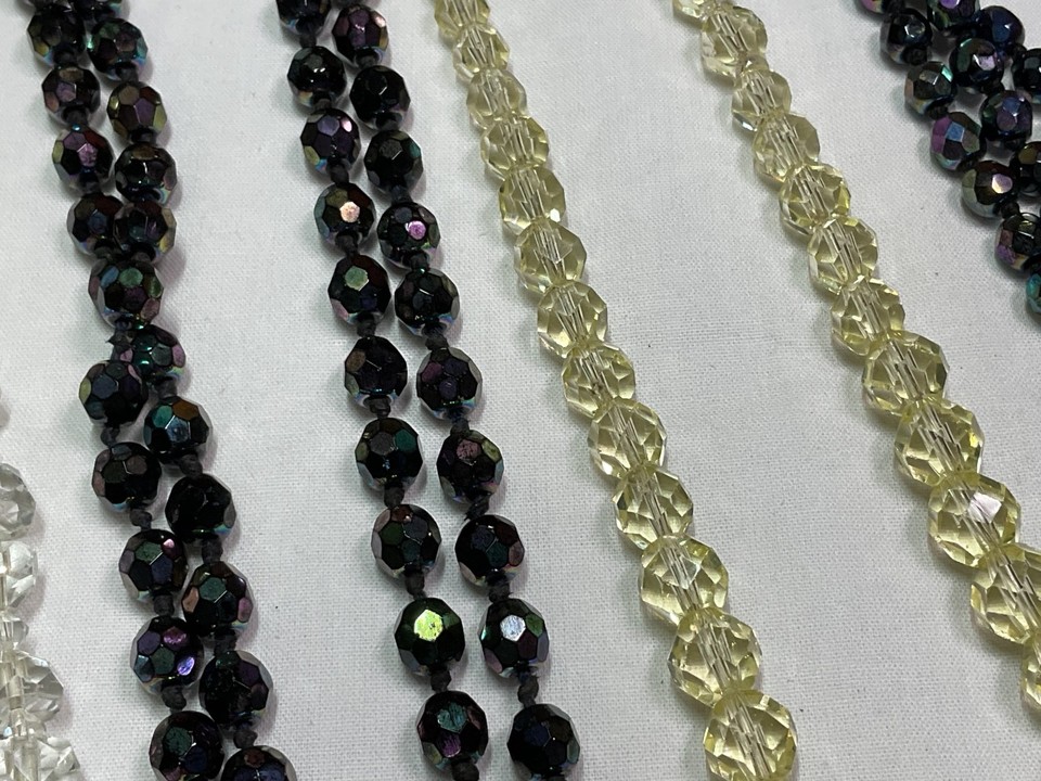 Jewellery Great Job Lot Assorted Crystal Beaded Necklaces, Vintage ...