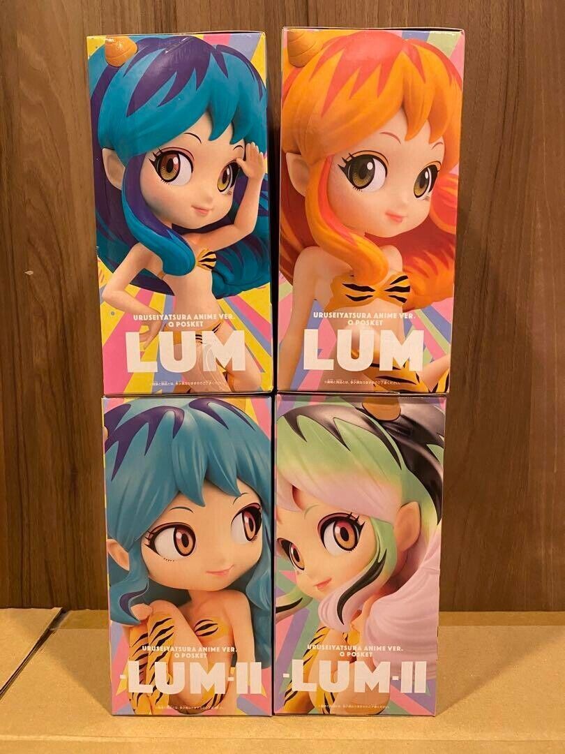 Q Posket The Return of Lum TV ll Urusei Yatsura Lum Figure Set of 4 ...