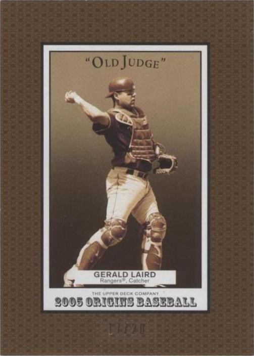 2005 Upper Deck Origins - Old Judge Gold #179 Gerald Laird /20 for sale ...