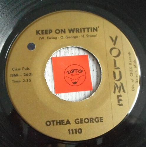 OTHEA GEORGE - KEEP ON WRITTIN - COME TO ME - POPCORN | eBay