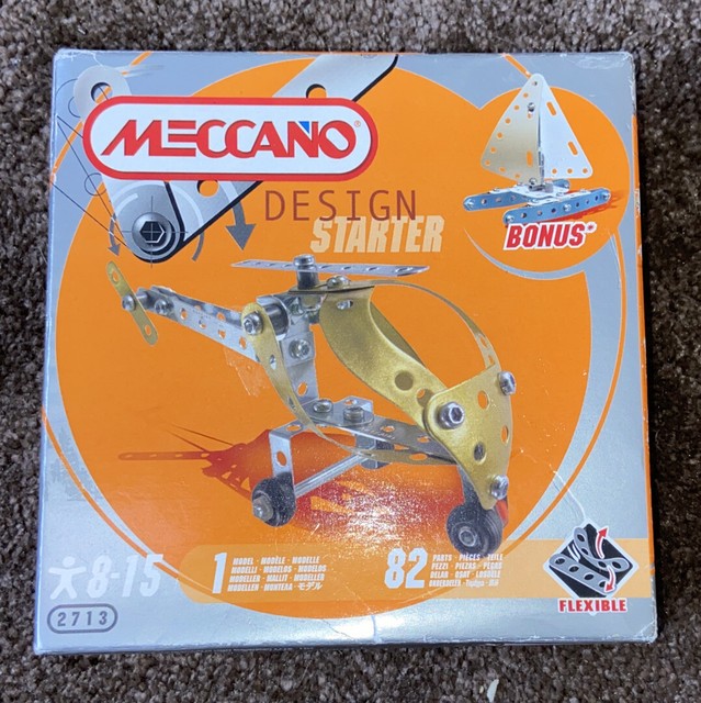 Meccano Design Starter 2713 Helicopter With Bonus Sailboat for sale ...