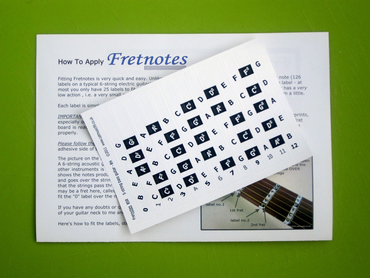 5 String Bass Fretboard Notes
