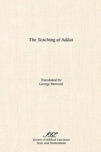 George Howard Labubna The Teaching of Addai (Poche) Texts and ...