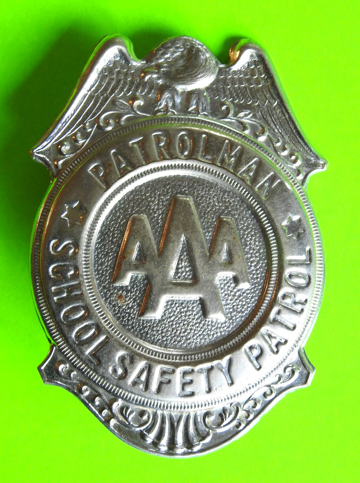 Lot 2 Vintage AAA School Safety Patrol Badges CAPTAIN & PATROLMAN 1930s ...