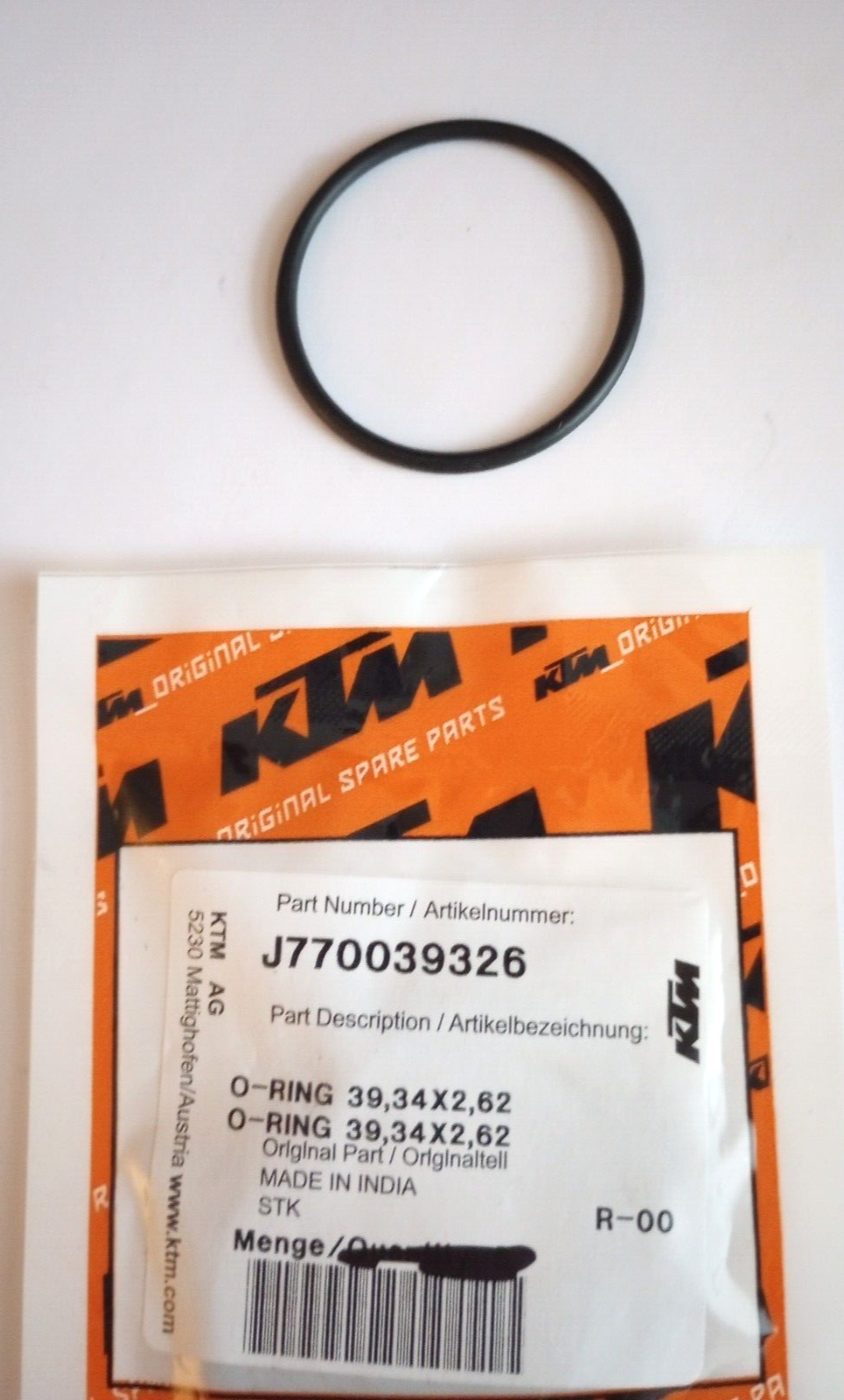 KTM O-Ring 39,34X2,62 NOS J770039326 (S-1836) | eBay