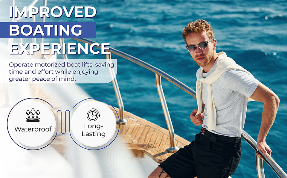 Gem Remotes 7240 Transmitter: 3 Button Remote Wireless Dock Lift ...