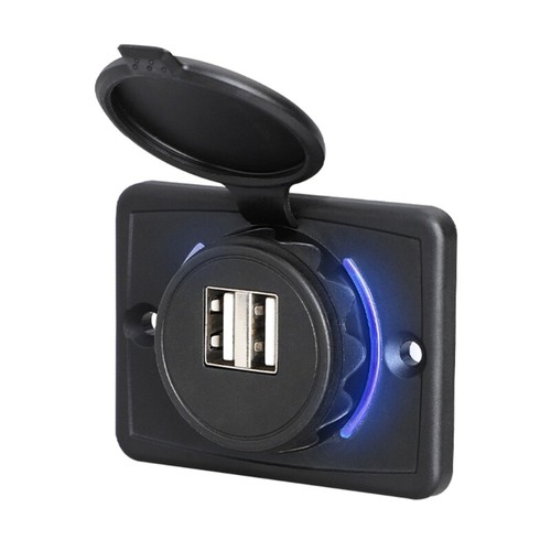 Double USB Output Charging Socket Car USB Outlet Panel 12V-24V 10W USB ...