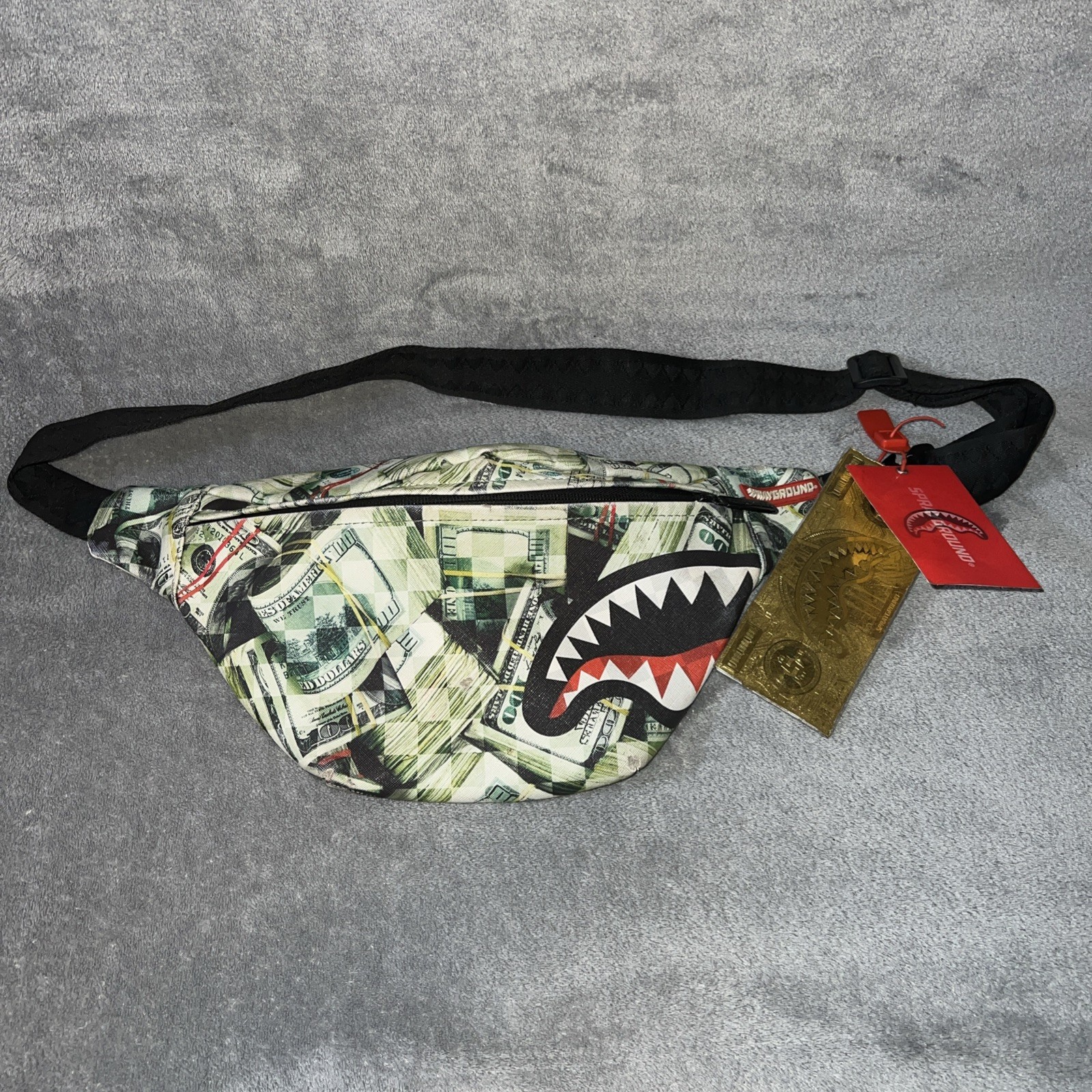 Sprayground Limited Edition Money Print Fanny Pack Bag RARE With Tag | eBay