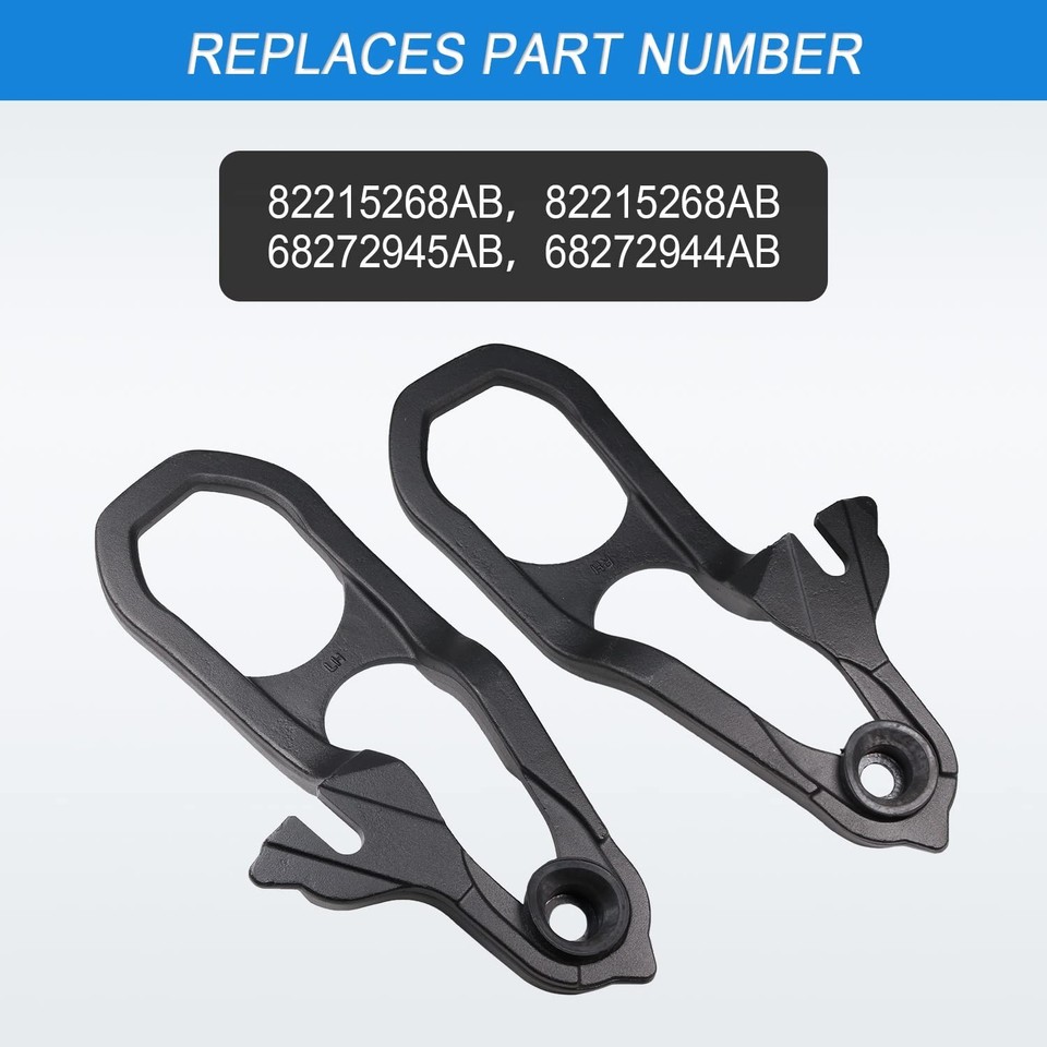 JDMSPEED New Heavy Daty Front Car Tow Hooks Left & Right with Hardware ...