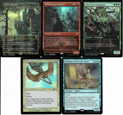 Magic the Gathering Foil Promo 5 Card Lot with Castle Dracula NM | eBay