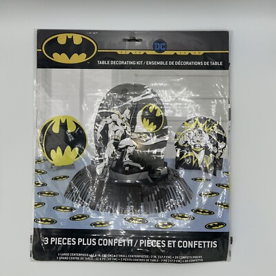 DC Comics Batman Table Decorating Kit 23 Piece Centerpiece Birthday ...