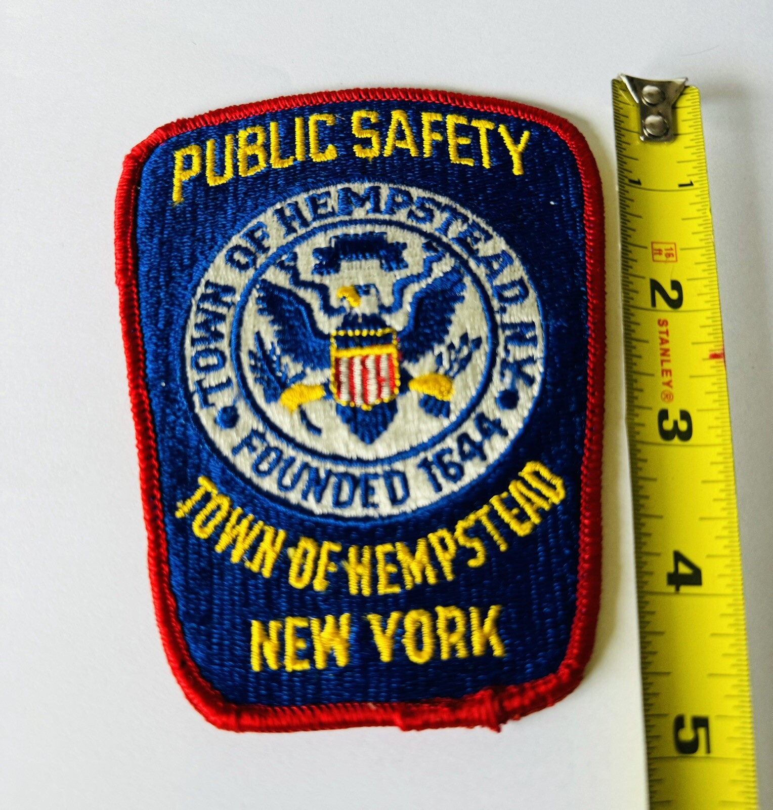 1980s Town of Hempstead Public Safety New York Police Patch LARGE NEW ...