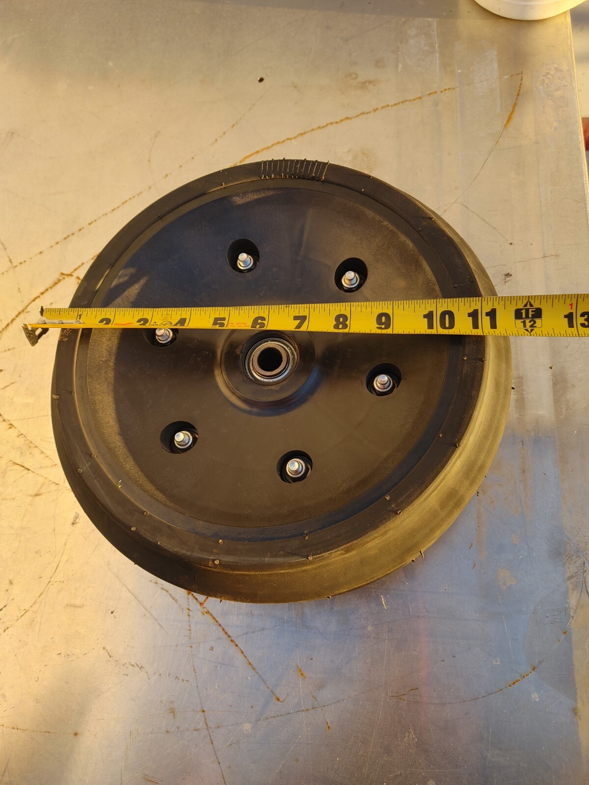 4" X 12" Press Wheel Assembly Dual Rib | eBay