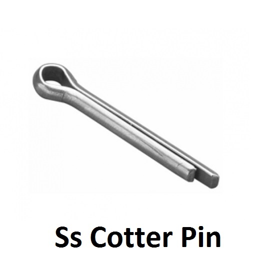 Qty 1 Cotter Pin M3.2 (3.2mm) x 32mm Stainless 316 Split Marine Boat SS ...