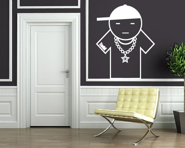 Wall Vinyl Sticker Decal Cool Rapper Star Todd Cap and Chain Decor ...