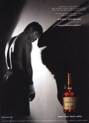 2013 Hennessy Manny Pacquiao boxer 1-page MAGAZINE AD | eBay