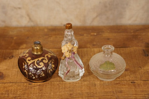 Vintage Antique Toilet Water Perfume Bottles Tiny Lot | eBay