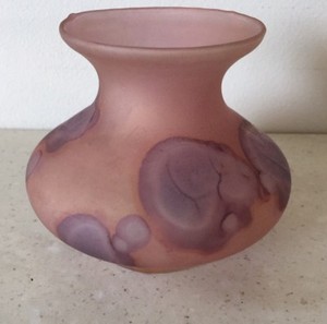 Vintage Jewish Ilanit Olamtov Israel Hand Painted Glass Vase Judaism ...