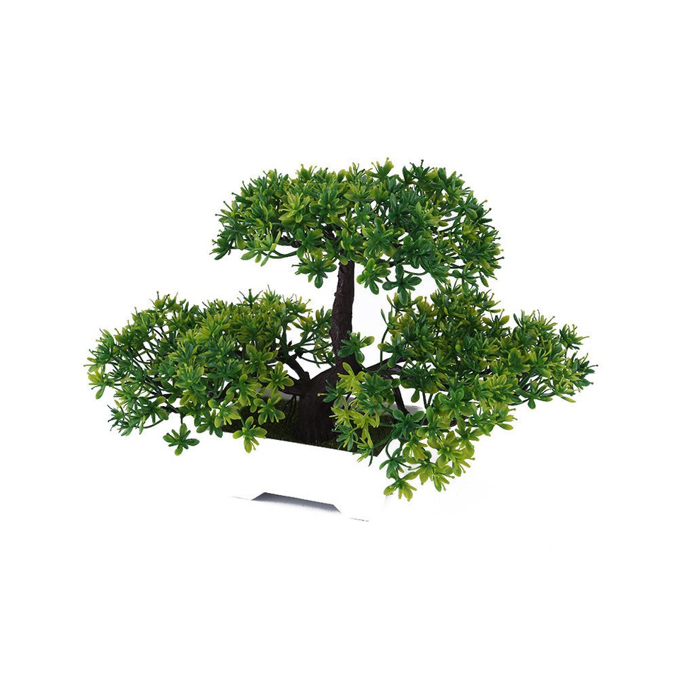 Bonsai Simulation Artificial Plants Flowers In Pots Home Office Fake ...