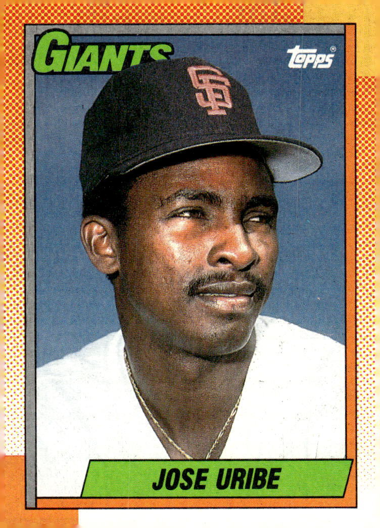 1990 Topps #472 Jose Uribe - San Francisco Giants | eBay