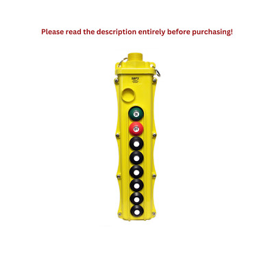 8-BUTTON PENDANT, 6 DUAL-SPEED SWITCHES WITH MAINTAINED ON/OFF (SBP2-8 ...