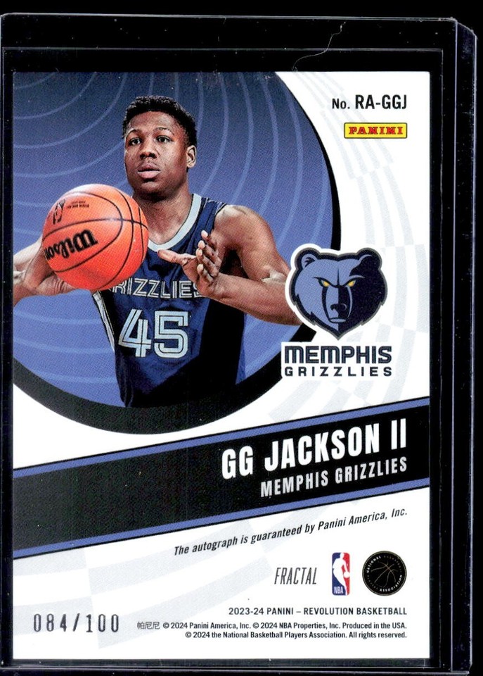 GG Jackson II 2023-24 Panini Revolution RC On Card Auto Fractal /100 | eBay