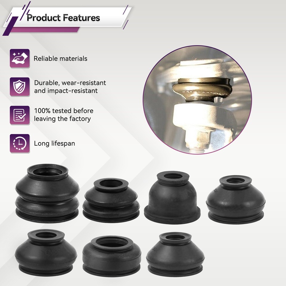 14X Universal Rubber Ball Joint Rubber Dust Boot Cover Track Rod End ...