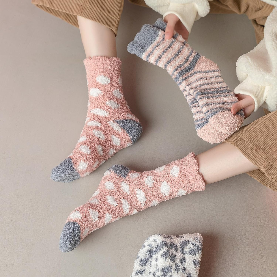 Fuzzy Socks for Women - Womens Fuzzy Sock Fluffy Cozy Warm Sock for ...