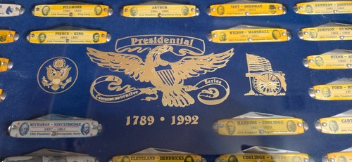 Presidential Commemorative Series Knife Set 1789-1992 Framed Display ...