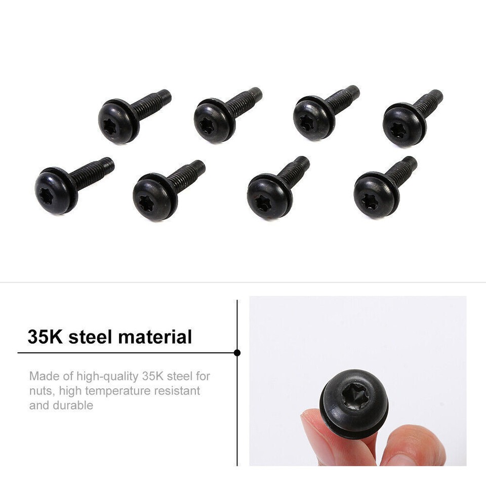 8x Hard Top Torx Screws Bolts Steel Extra Long Automotive For Ford ...